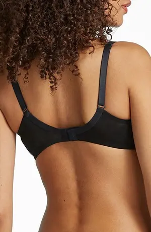 Commando Chic Mesh Full Cup Underwire Bra - Black