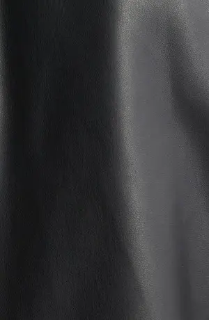 Sam Edelman Faux Leather Swing Jacket - Black