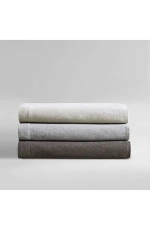 Calvin Klein Mélange Flannel Sheet Set - Silver Grey