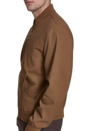 LEVI'S Oxford Water Resistant Bomber Jacket - Brown