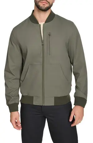 LEVI'S Oxford Water Resistant Bomber Jacket - Thyme