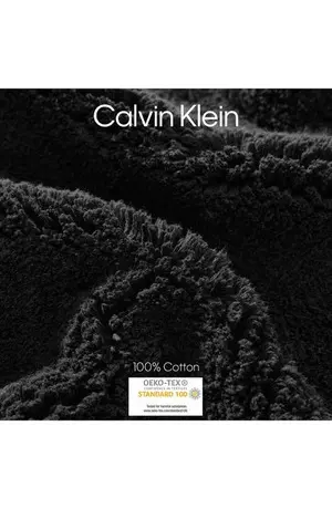 Calvin Klein Essence Solid Bath Mat - Black