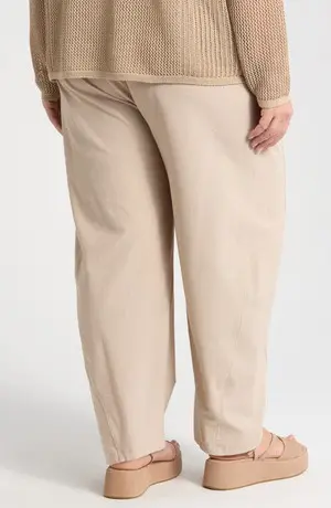 Eileen Fisher Lantern Ankle Pants - Wheat