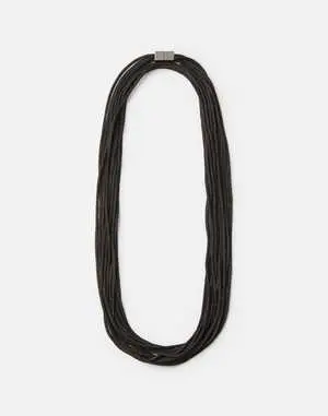 Lafayette 148 New York Signature Mesh Chain Necklace - Black