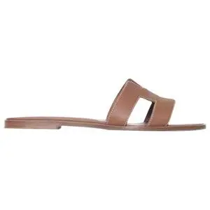 Hermès Hermès Oran Leather Sandal - Brown