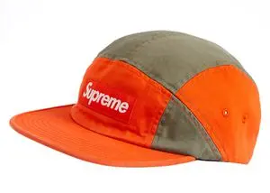 Supreme Contrast Panel Cap - Orange