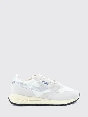 AUTRY Reelwind Nylon And Suede Lace-up Sneakers With Serrated Sole - White 1