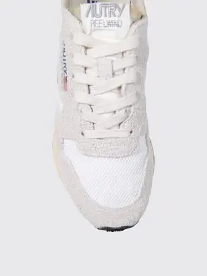 AUTRY Reelwind Nylon And Suede Lace-up Sneakers With Serrated Sole - White