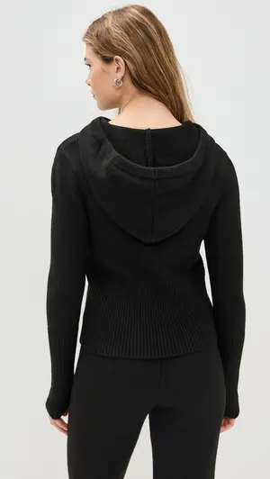 Honeydew Intimates Spice It Up Knit Zip-up Hoodie - Black