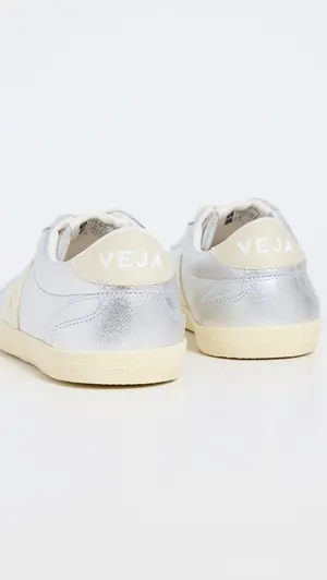VEJA Volley O.t. Leather Sneakers - Silver/pierre