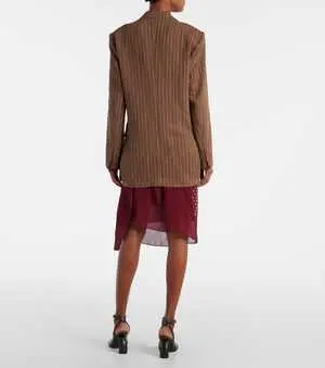 Dries Van Noten Striped Linen-blend Blazer