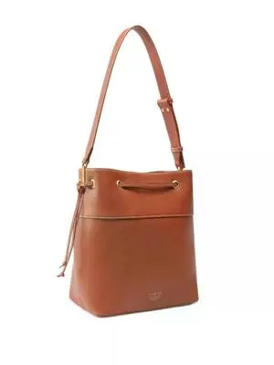 Pinko Love Birds Bucket Bag - Brown