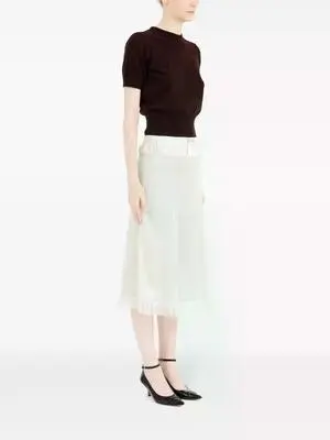 MAISON MARGIELA Checked Midi Skirt
