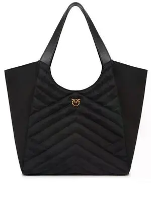 Pinko Quilted Tote - Black