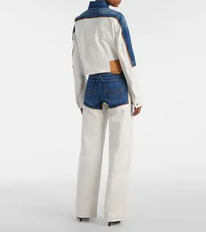 JEAN PAUL GAULTIER Petit Grand Paneled Denim Jacket