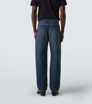 Saint Laurent Faded High-rise Straight Jeans