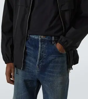 Saint Laurent Faded High-rise Straight Jeans