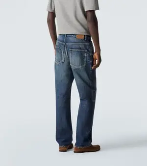 Saint Laurent Faded High-rise Straight Jeans