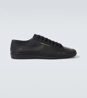 Saint Laurent Gym Leather Sneakers - Black