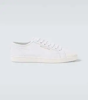 Saint Laurent Gym Leather Sneakers - White