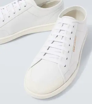 Saint Laurent Gym Leather Sneakers - White