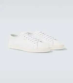 Saint Laurent Gym Leather Sneakers - White
