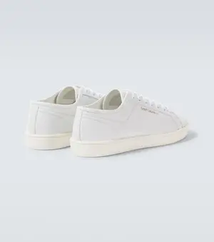 Saint Laurent Gym Leather Sneakers - White