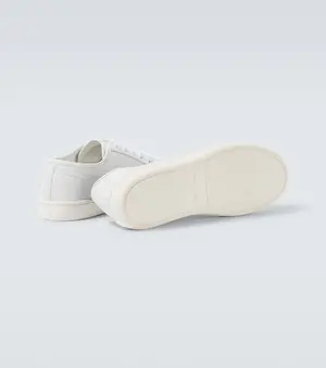 Saint Laurent Gym Leather Sneakers - White