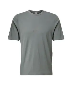 Saint Laurent Logo Cotton Jersey T-shirt - Grey