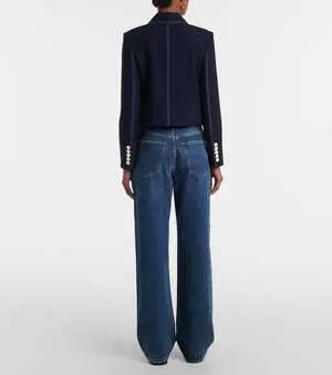 Veronica Beard Constantine Cropped Jacket - Blue