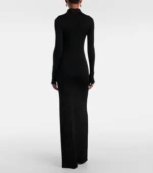 Balenciaga Jersey Maxi Dress - Black