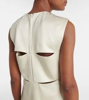 JIL SANDER Peplum Top - Beige