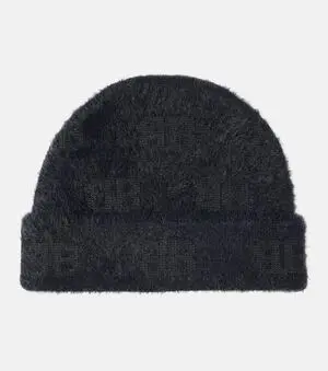 Balenciaga Bb Wool-blend Beanie - Black