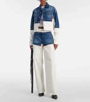 JEAN PAUL GAULTIER Petit Grand Paneled Denim Jacket