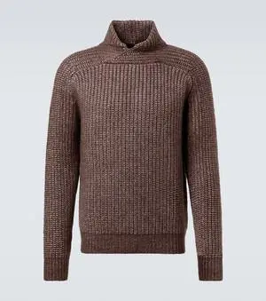 Zegna Zegna Cashmere And Silk Crew Neck Sweater Brown