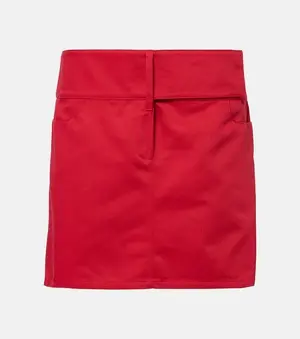 COURREGES Courrèges Belted Miniskirt - Red