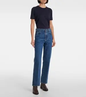Loro Piana Brooke Mid-rise Cropped Jeans