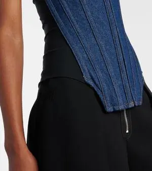 JEAN PAUL GAULTIER Paneled Denim Corset