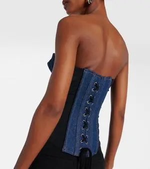 JEAN PAUL GAULTIER Paneled Denim Corset