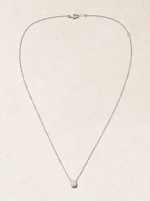 DAVID MORRIS 18-karat White Gold Diamond Necklace