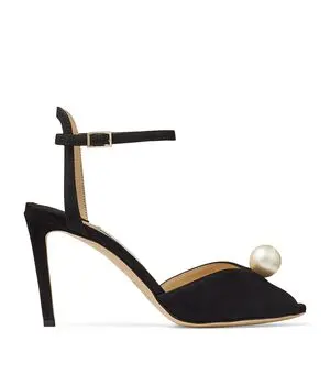 JIMMY CHOO Sacora 85 Leather Sandals