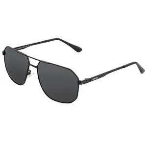 BREED BREED Norma Polarized Aviator Sunglasses Black/black