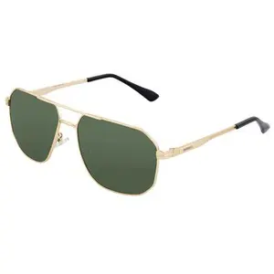 BREED Norma Polarized Aviator Sunglasses - Gold/black