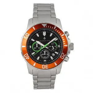 NAUTIS Nautis Dive Chrono 500 Chronograph Bracelet Watch Orange/black
