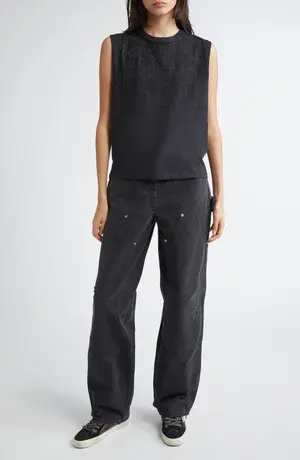 GOLDEN GOOSE Journey Embellished Cotton Tank