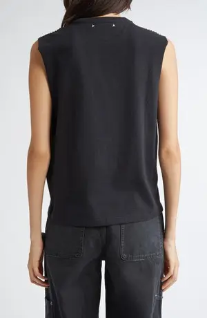 GOLDEN GOOSE Journey Embellished Cotton Tank