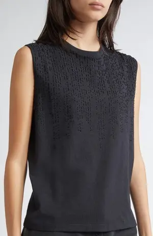 GOLDEN GOOSE Journey Embellished Cotton Tank