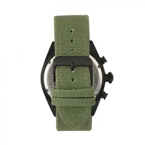 MORPHIC Chronograph Leather-band Watch With Date
