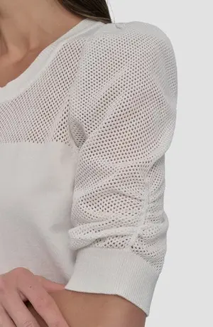 Dkny Puff Sleeve Sweater - Ivory