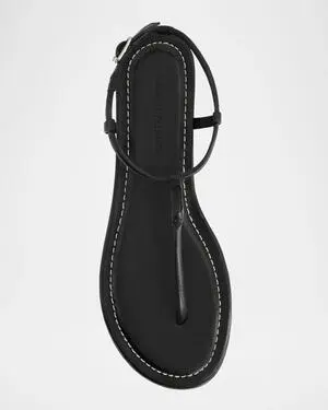 Bernardo Hercu Leather Sandals - Black